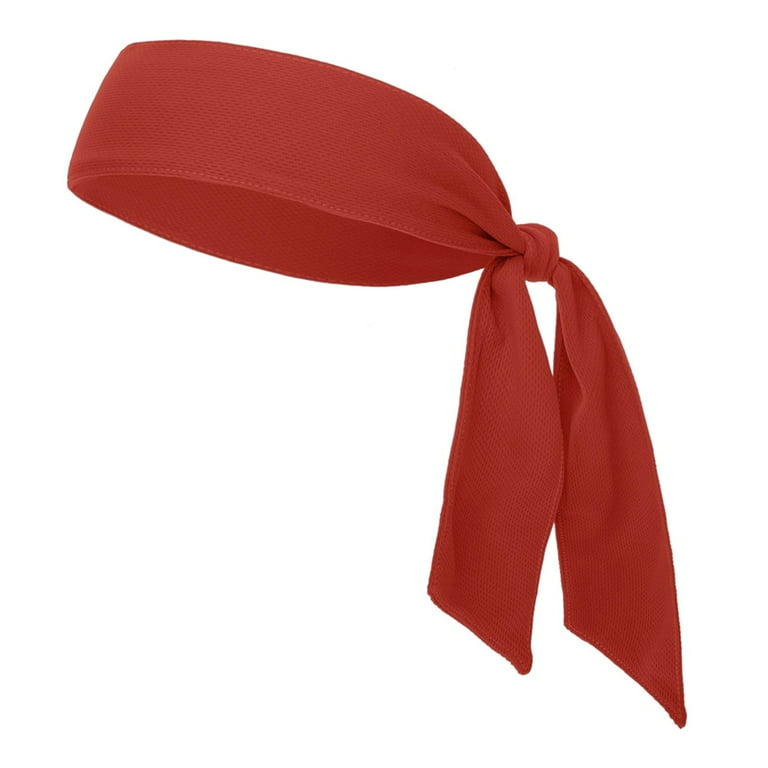 GOGO Head Tie Tie Back Mesh Headband Tennis Head Band Red Walmart