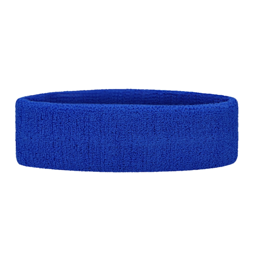 Gogo Sports Headband Sweatband Athletic Terry Cloth Head Band Royal