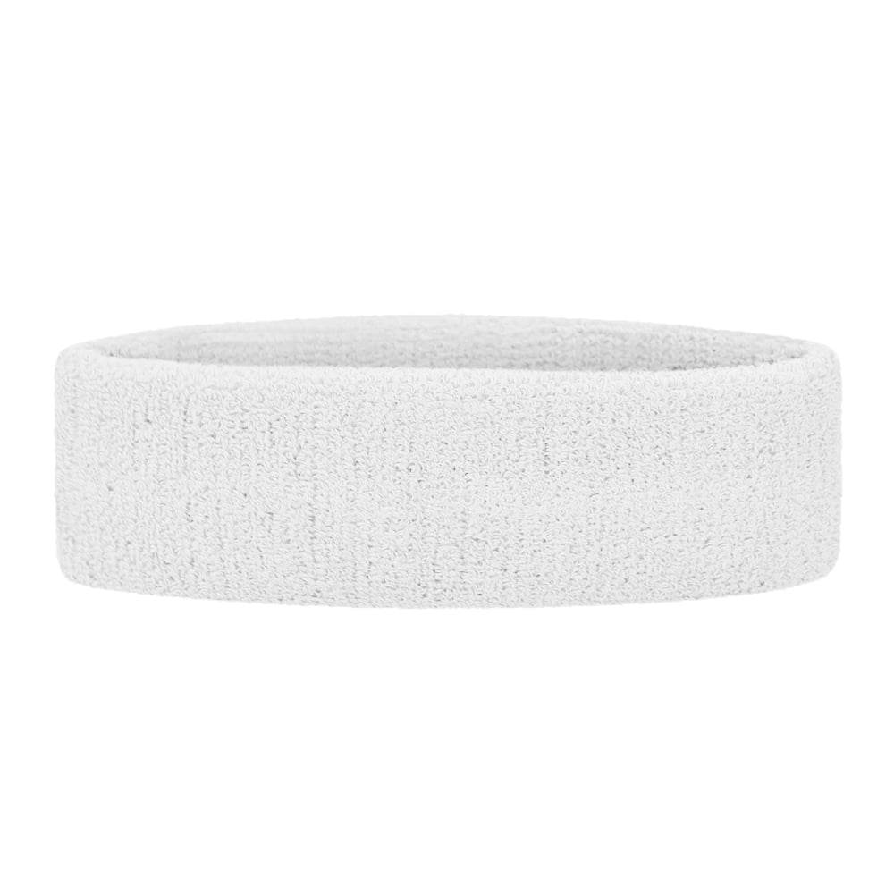 GOGO Sports Headband Sweatband Athletic Terry Cloth Head Band White ...
