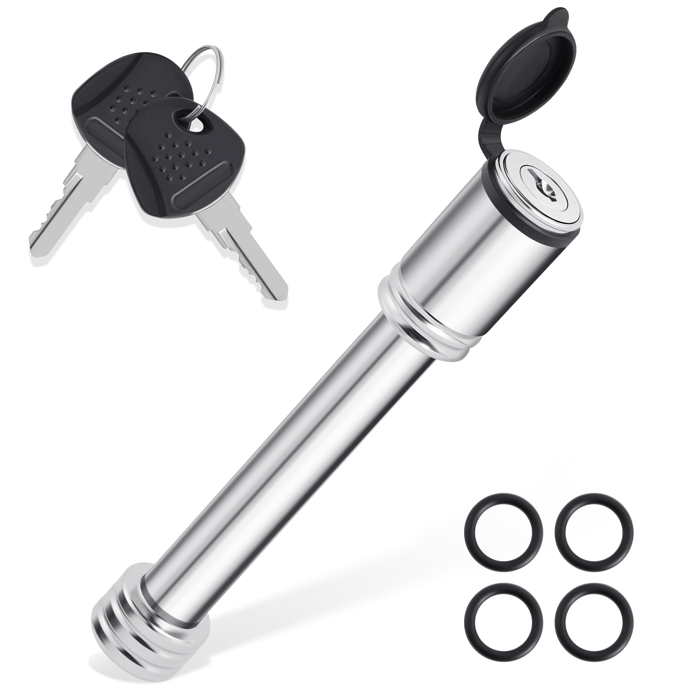 GOGRASS Trailer Hitch Lock - 5/8" Dia Locking Receiver Pin with 4 Anti ...