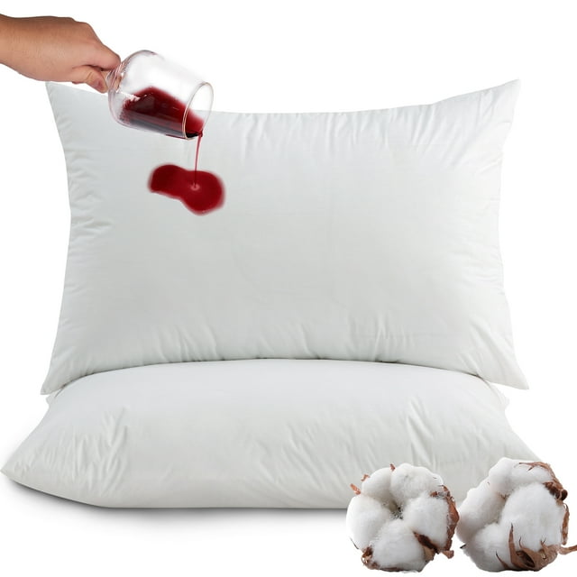 Gogreen 100 Cotton Waterproof Pillow Protector Breathable Pillow