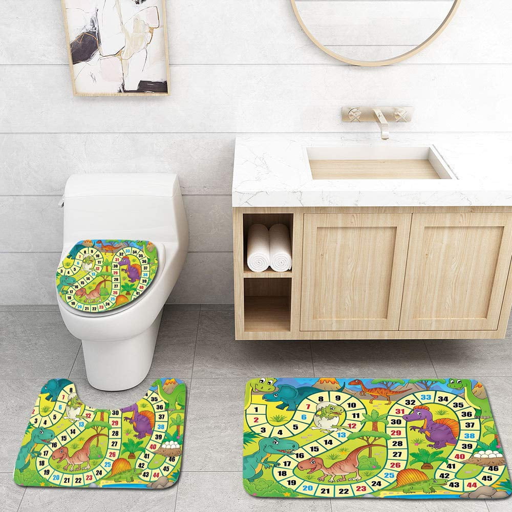 GOHAO Board Game Cute Dinosaurs Jungle Numeral Wavy Line Prehistoric ...