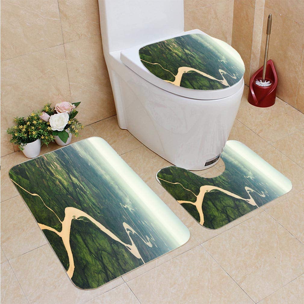 GOHAO Landscape Aerial View Colorful Amazon Rivers Forest Trees Jungle ...