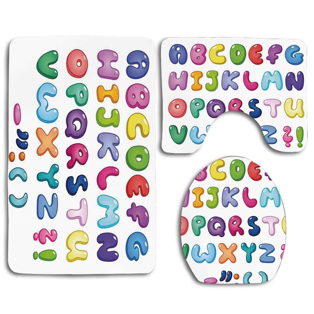 GOHAO Letters Bubble Shaped 3d Style Alphabet Set Colorful Kids ...