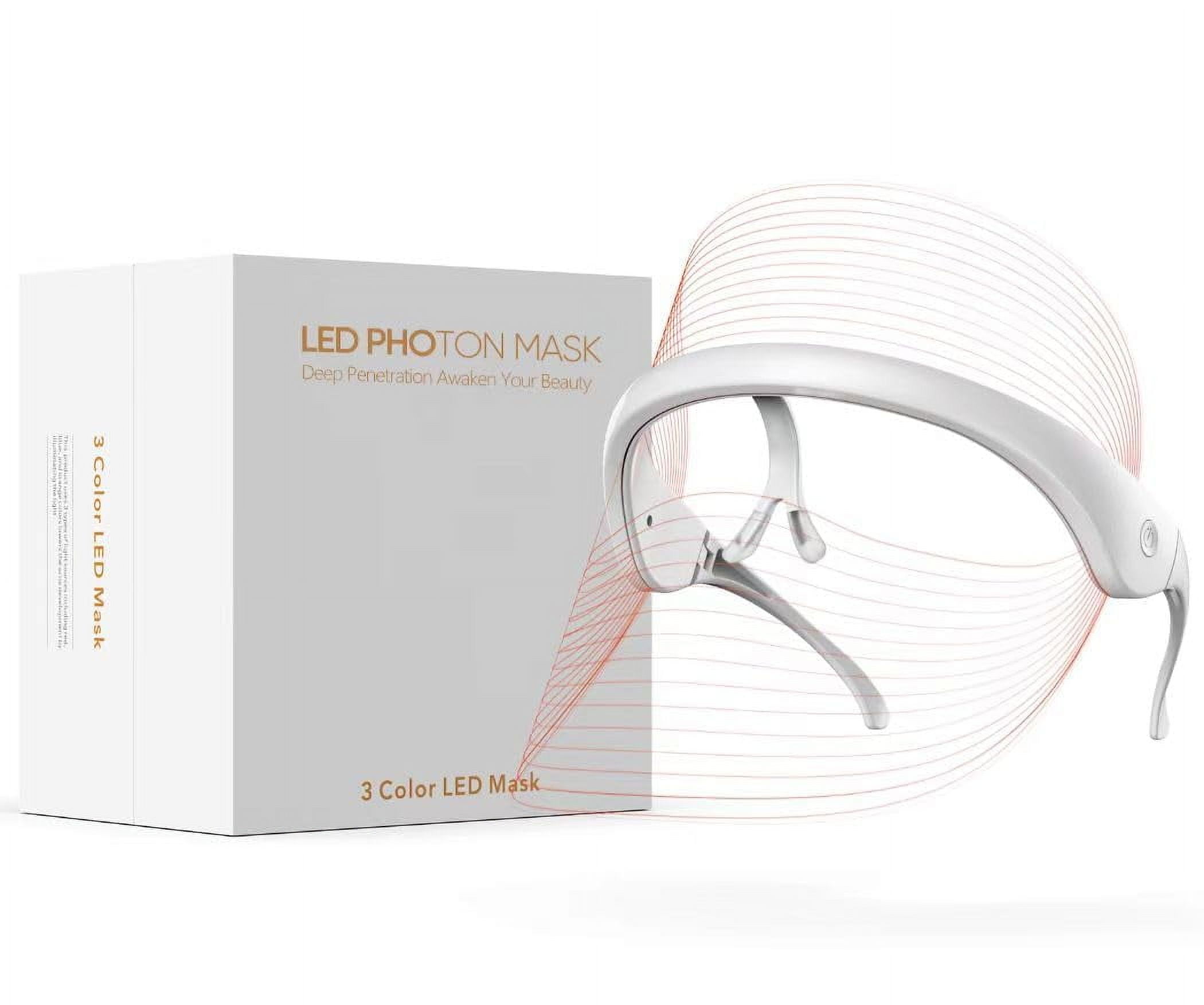 GOHIGK LED Face Mask Light Therapy Facial Photon Beauty Device with USB ...