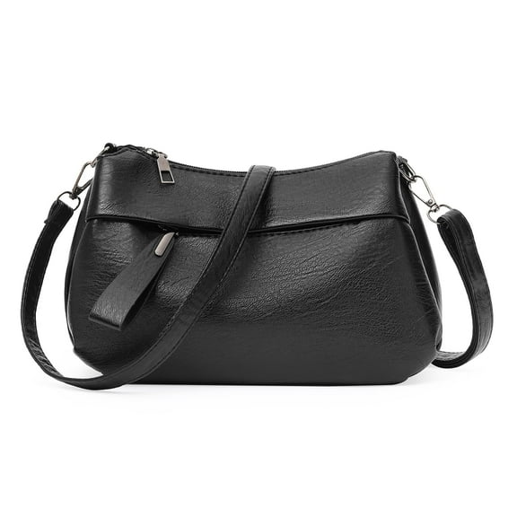 Elegant Women Handbag PU Leather Shoulder Bag Adjustable Strap Casual ...