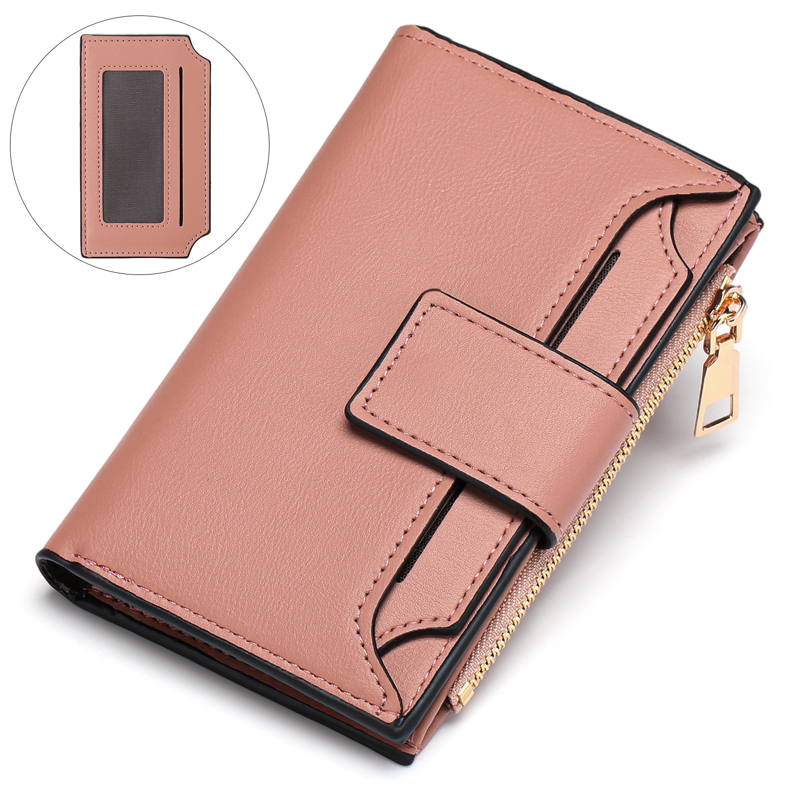 GOIACII Wallet for Women Bifold RFID Blocking Card Holder Leather ...