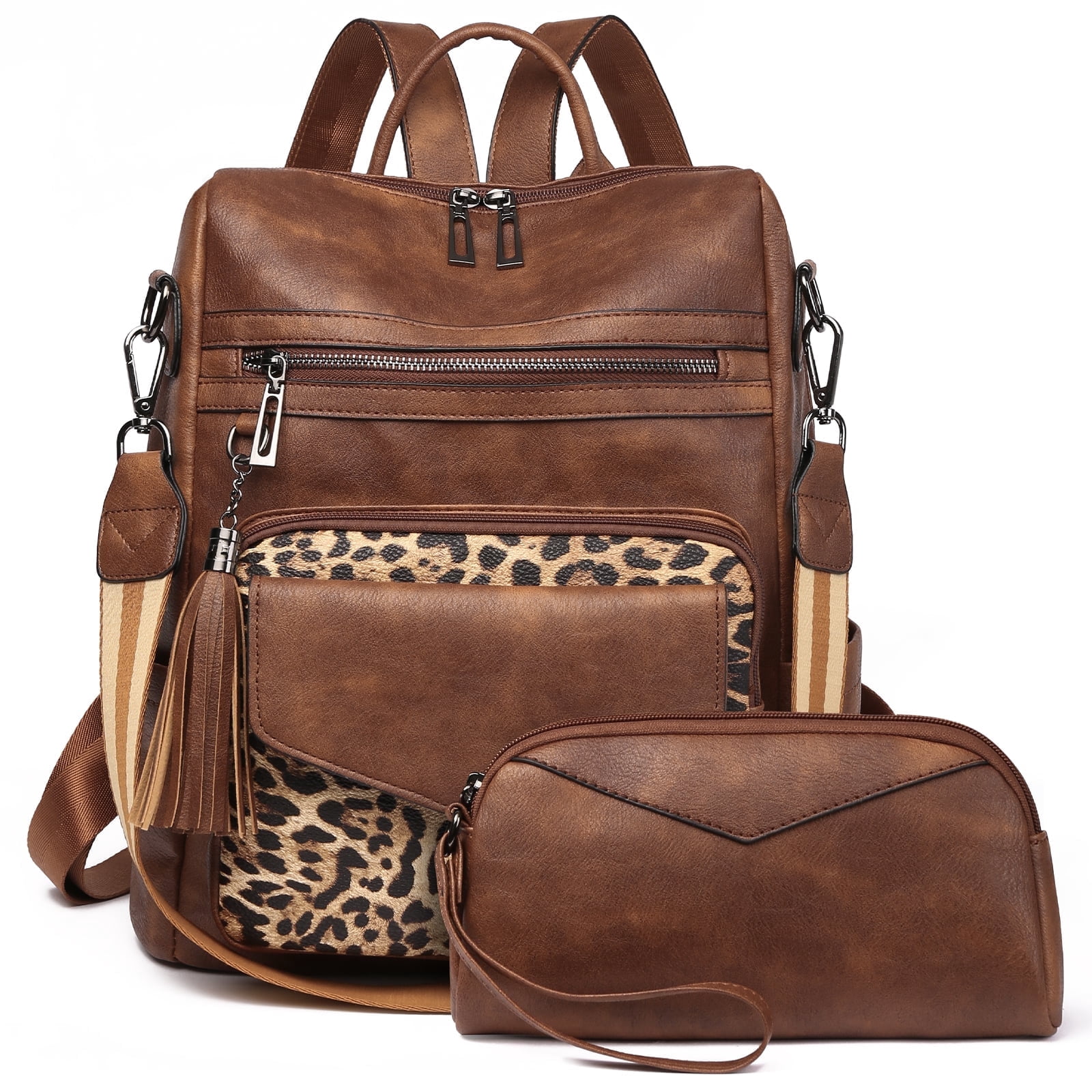 GOIACII Women Leather Backpack Purse, Convertible Shoulder Bag + more ...