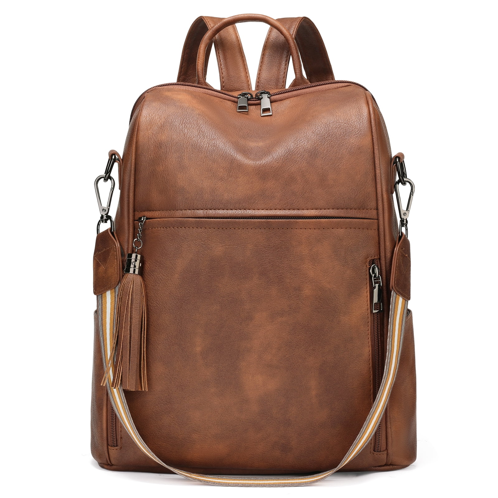 GOIACII Women Large Backpack Leather Travel Backpack Fashion Ladies ...
