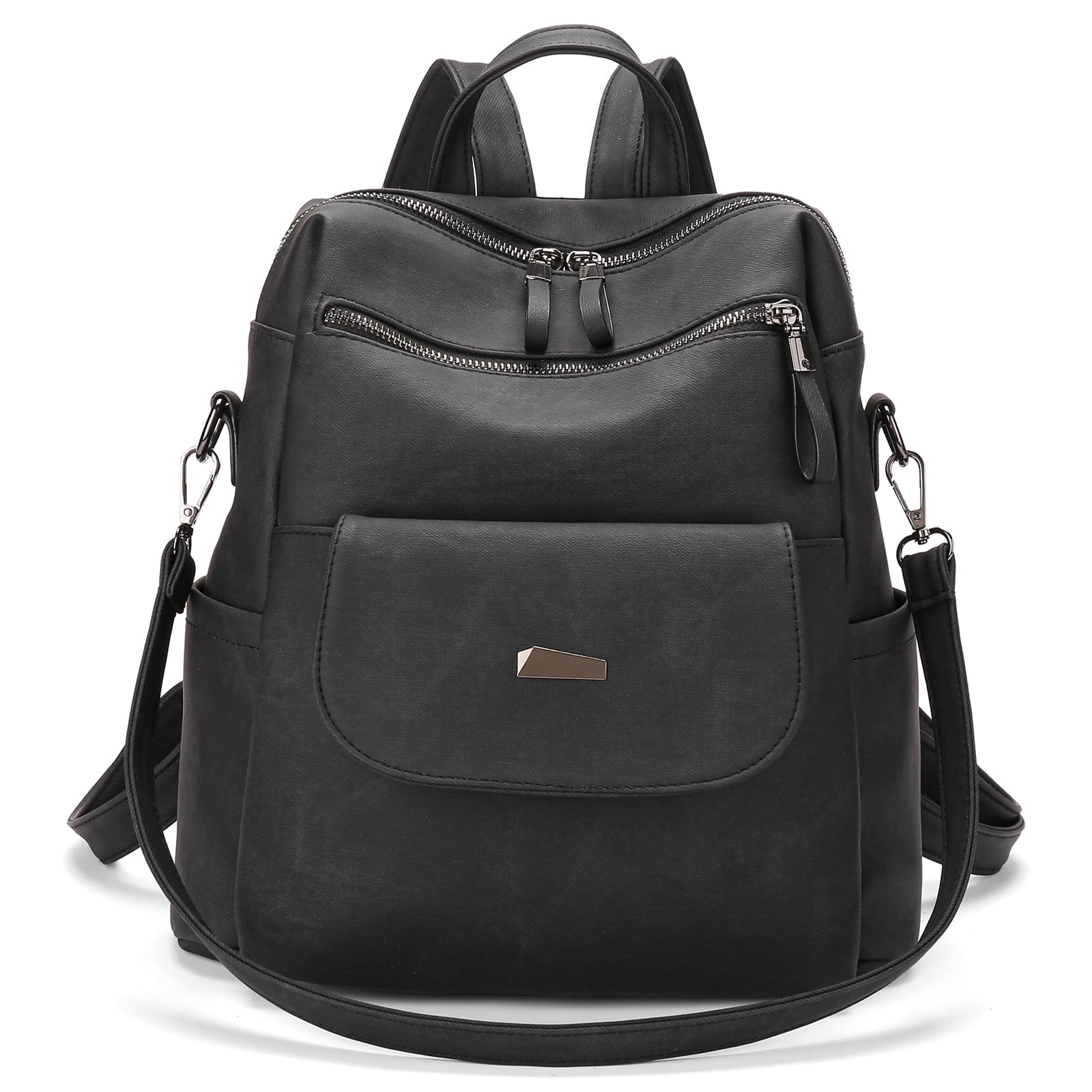 GOIACII Women's Leather Shoulder Bag Fashion Backpack Multi-Purpose ...