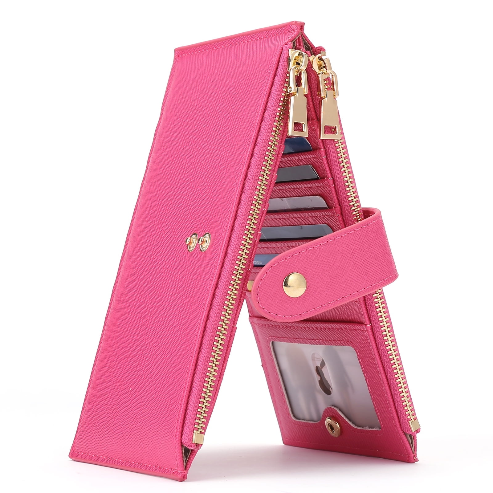 GOIACII Womens Wallet RFID Blocking Bifold Credit Card Holder with 2 ...