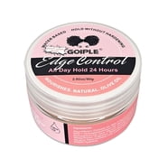 BASK & LATHER Strong Hold Edge Control Hair Gel, Non-Greasy, Non ...