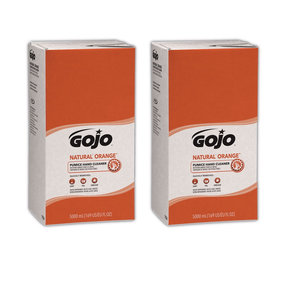 GOJO Industries 7556-02 5000 mL NATURAL ORANGE Pumice Hand Cleaner ...