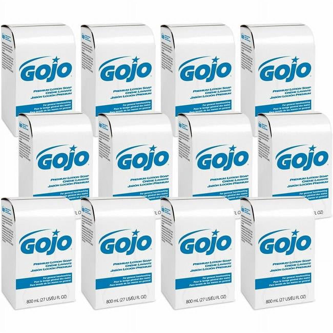 GOJO Industries 9106-12 800 ml Premium Lotion Soap Refill - Waterfall ...