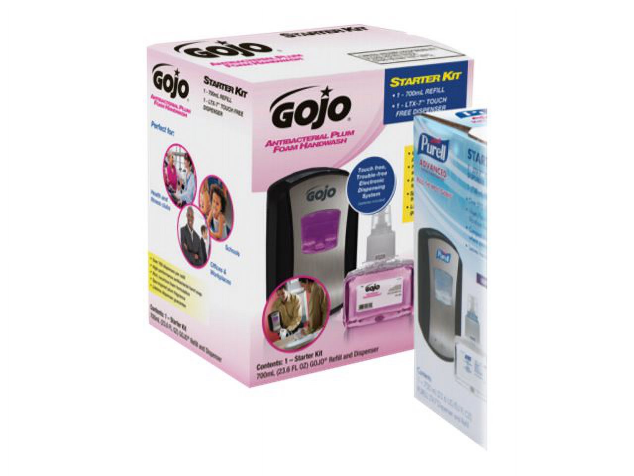 GOJO LTX-7 Starter Kit - Cleaner dispenser with hand wash - foaming ...
