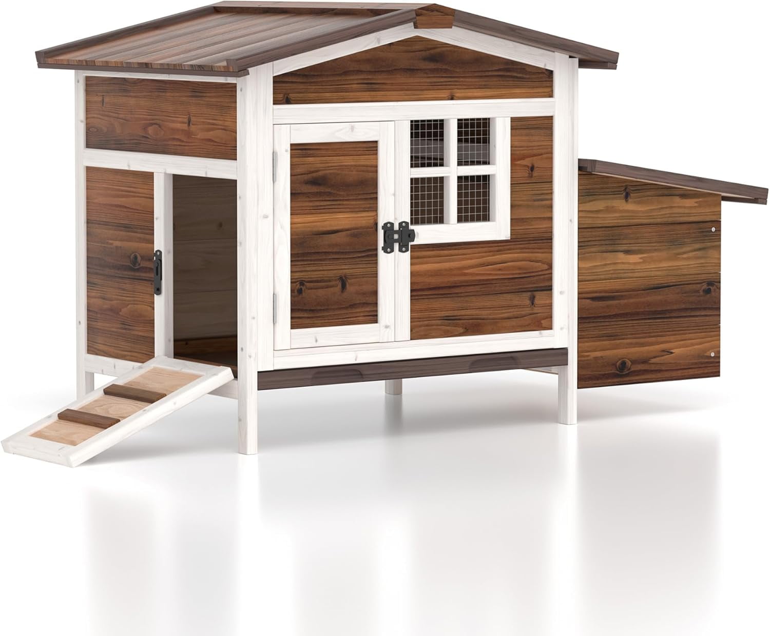 GOJOOASIS Chicken Coop for 2 Chickens Outdoor Rabbit Hutch Chicken ...