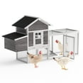 GOJOOASIS Large Wooden Chicken Coop, Poultry House with Pull Out Tray ...