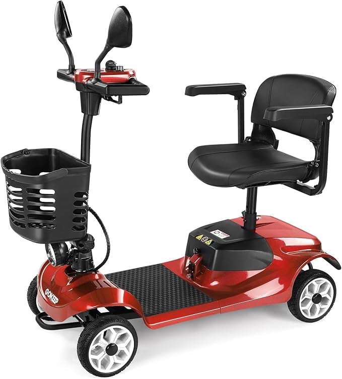 GOKEEP Mobility Scooters for Adults,4 Wheel Folding Adult Mobility ...