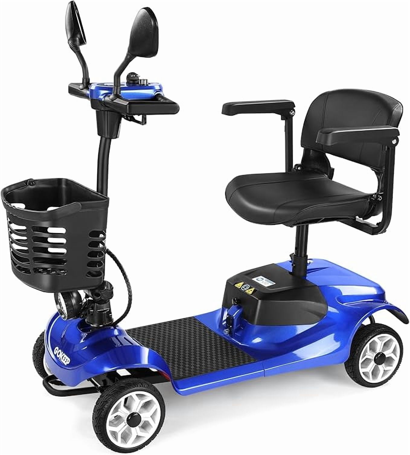 GOKEEP Mobility Scooters for Adults,4 Wheel Folding Adult Mobility ...