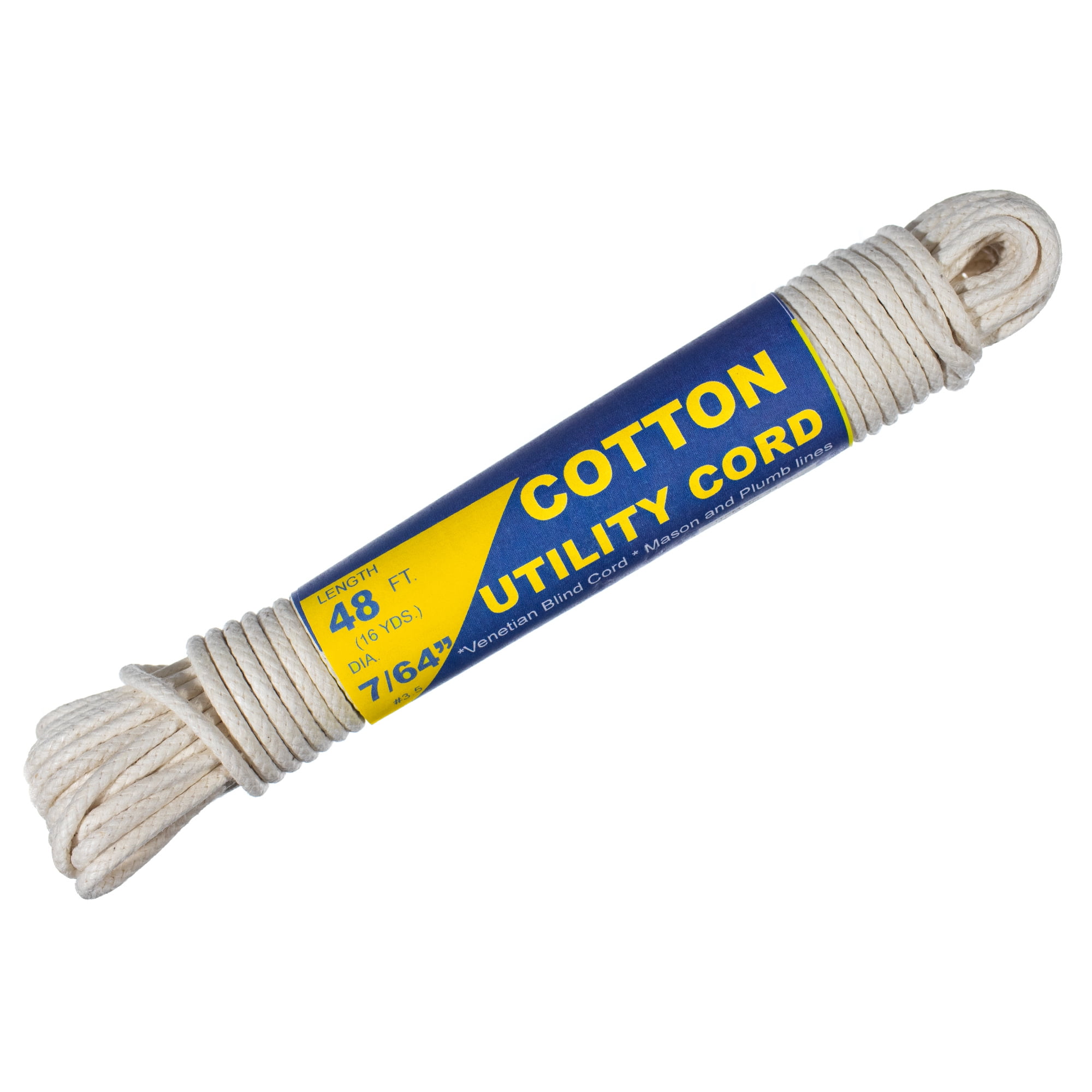 GOLBERG Cotton Utility Cord - 48 Feet Multiple Diameter Options ...