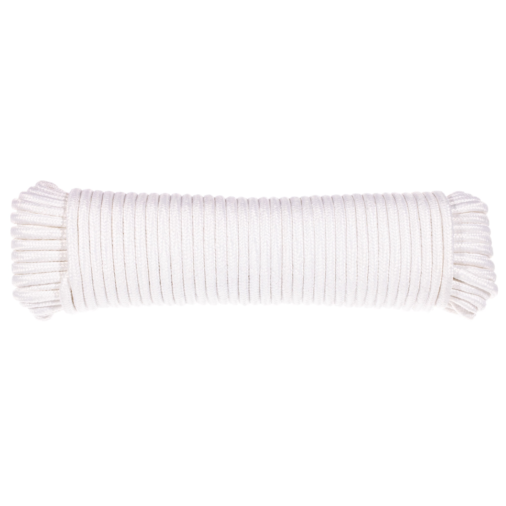 GOLBERG White Braided Synthetic Polyester Clothesline with Multiple ...