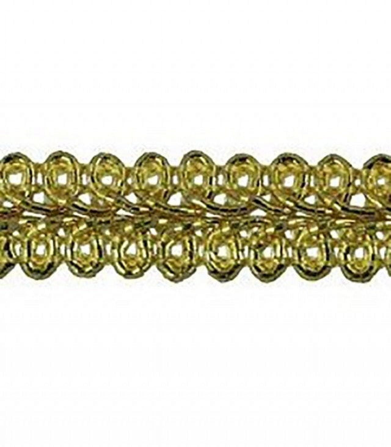 GOLD 1/2 INCH METALLIC CHINESE BRAID - Walmart.com