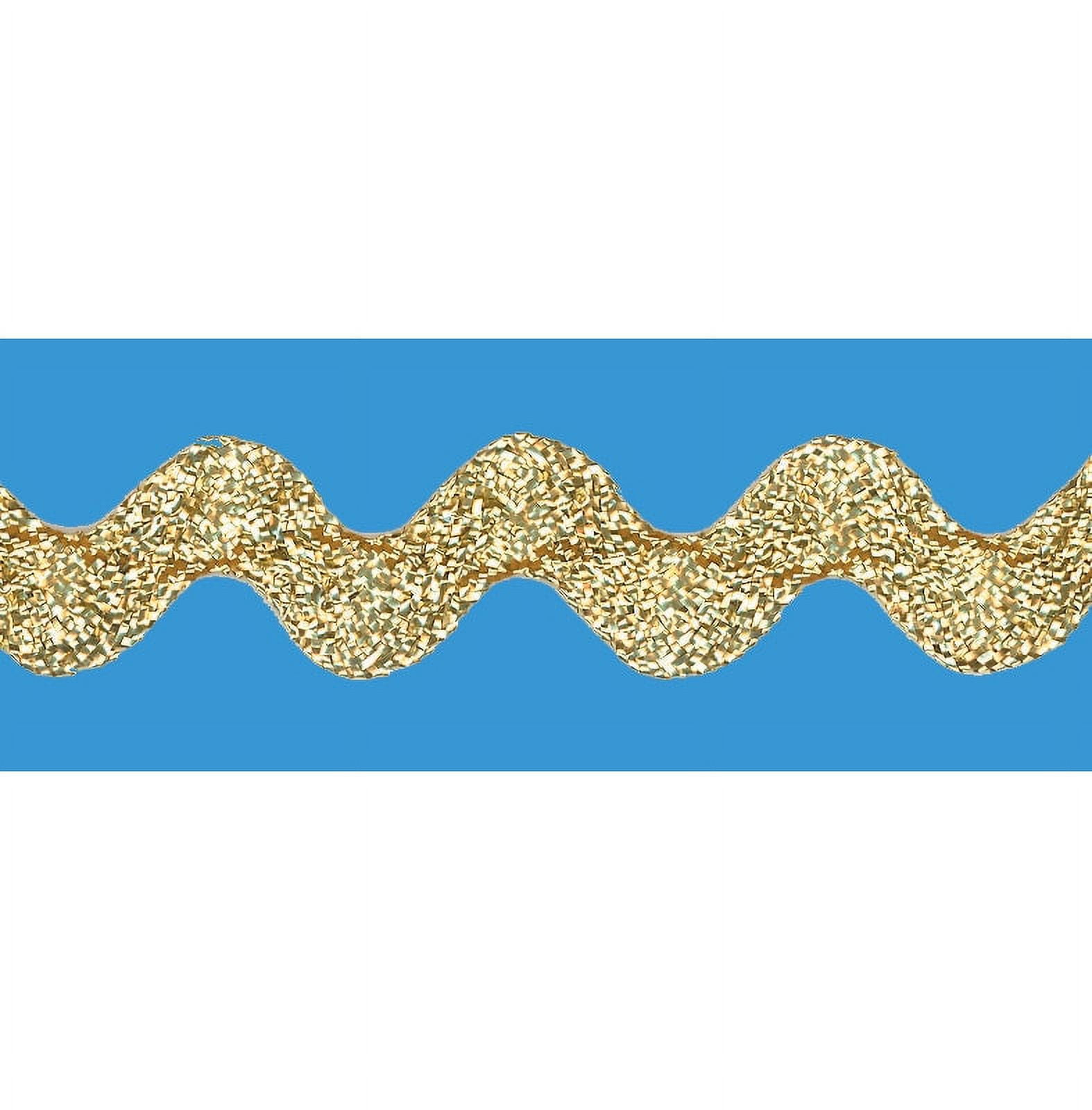 GOLD 1/2 INCH METALLIC RIC RAC - Walmart.com