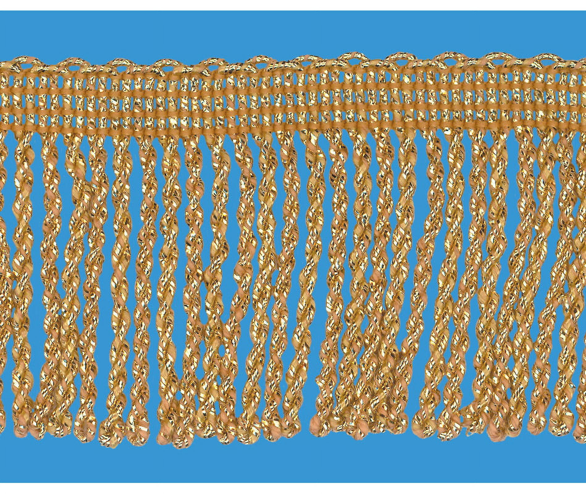 GOLD 2 INCH METALLIC BULLION FRINGE - Walmart.com