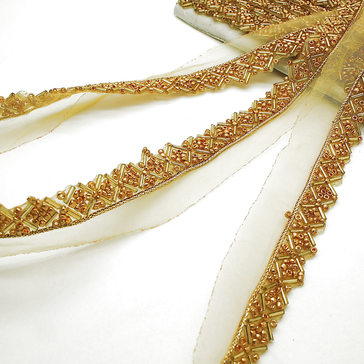 GOLD BEADED EDGING TRIM - sarahi.NYC - Walmart.com