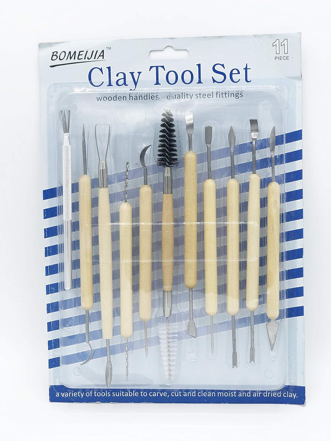 GOLD LEAF 11 Pcs Pottery Sculpture Tools Set Ceramics Clay Professional ...