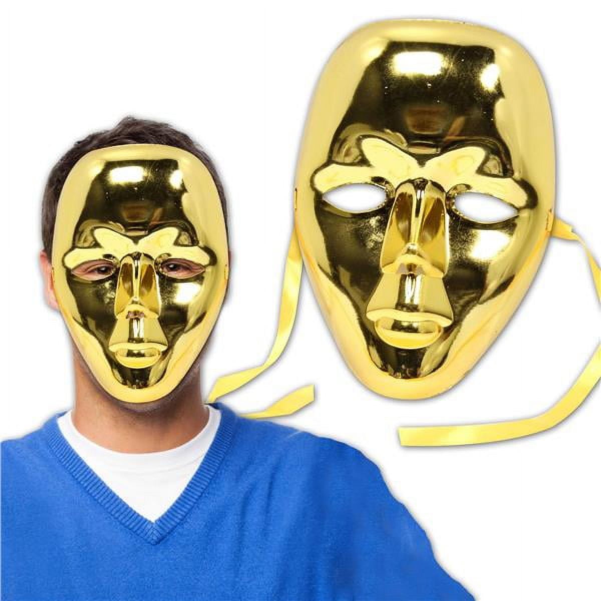 GOLD METALLIC FULL FACE MASKS - Walmart.com