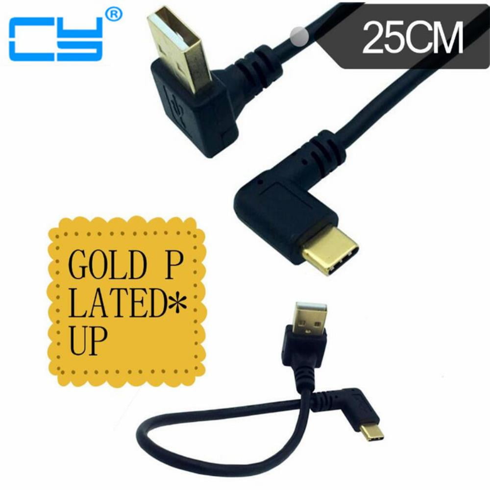 GOLD Plated UP Angle USB2.0 (Type-A) Male to USB3.1 (Type-C)Male ...