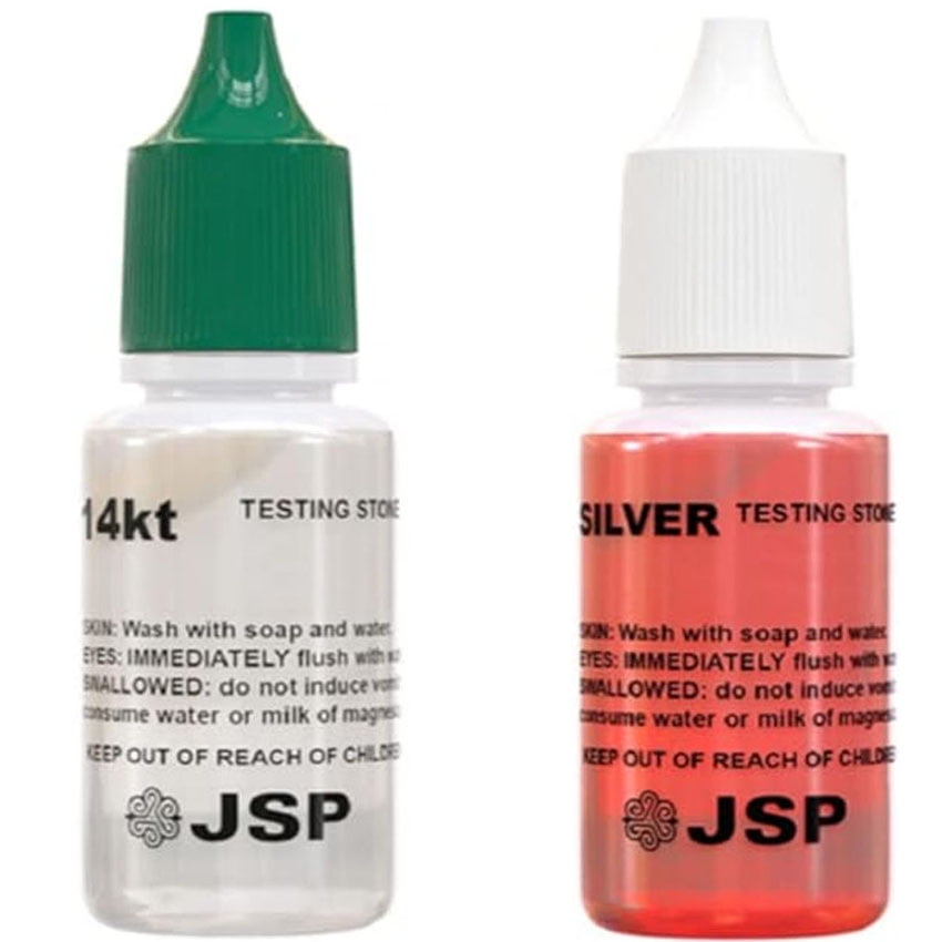GOLD/SILVER Test Acid Tester Kit 14k and 999 .925 Sterling Jewelry Test ...