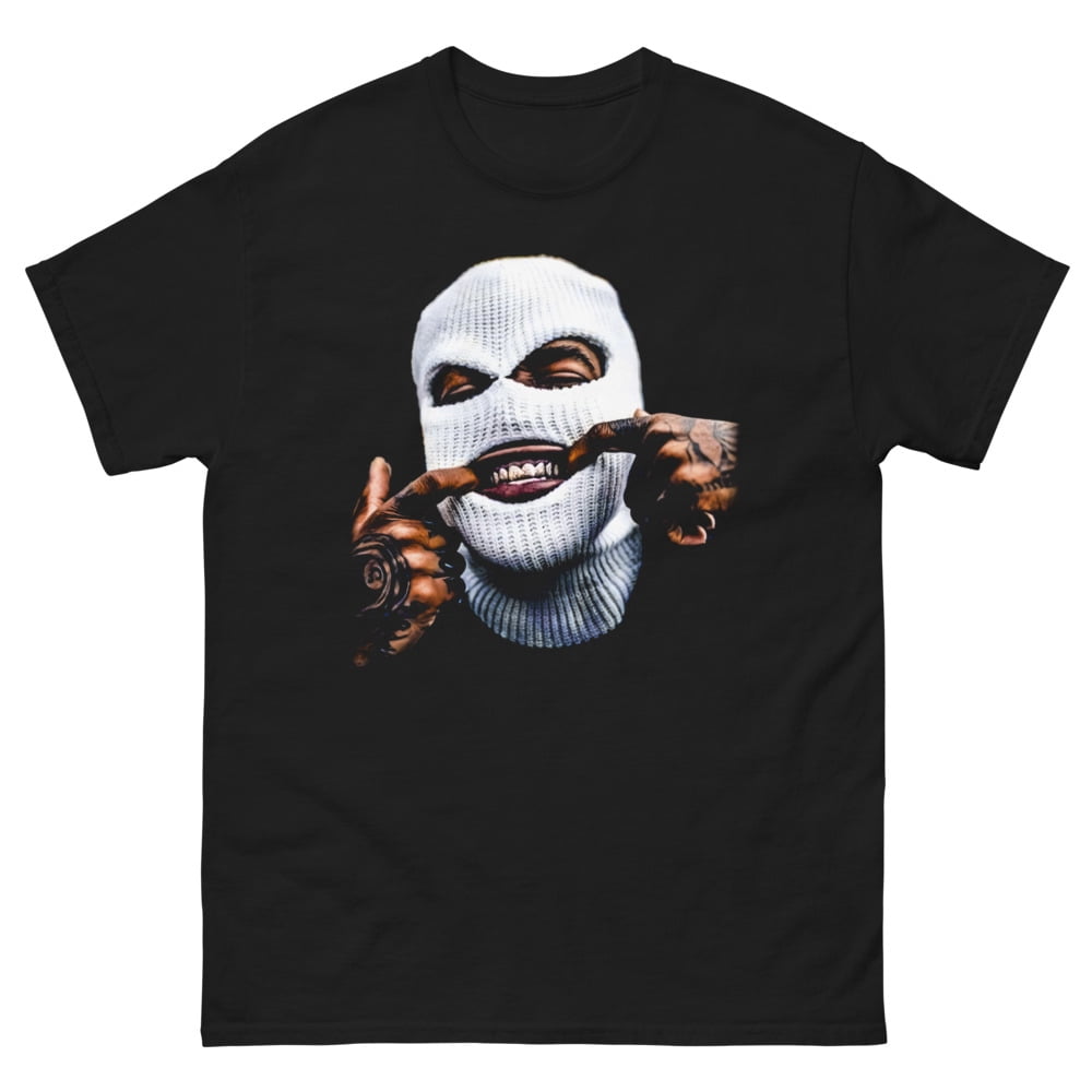 GOLD TEETH GANGSTER IN SKI MASK HIP HOP Unisex classic tee (M ...
