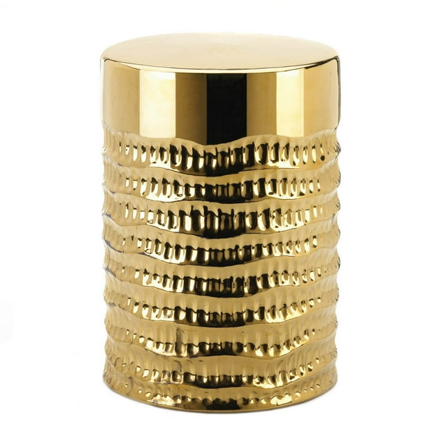 GOLD TEXTURED STOOL - Walmart.com