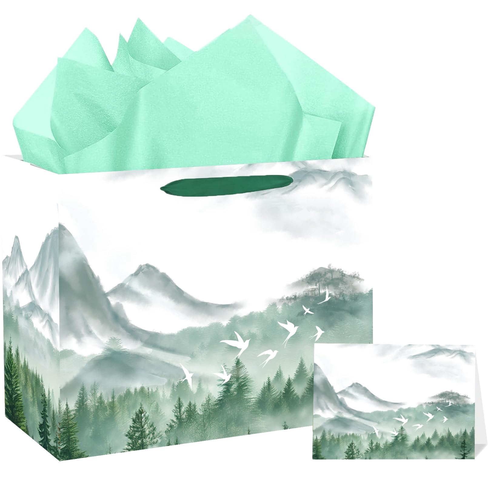 Heart Gift Bags Ysmile Large Black Marble Gift Bag Kit - 15.8x11.8x4.7 ...