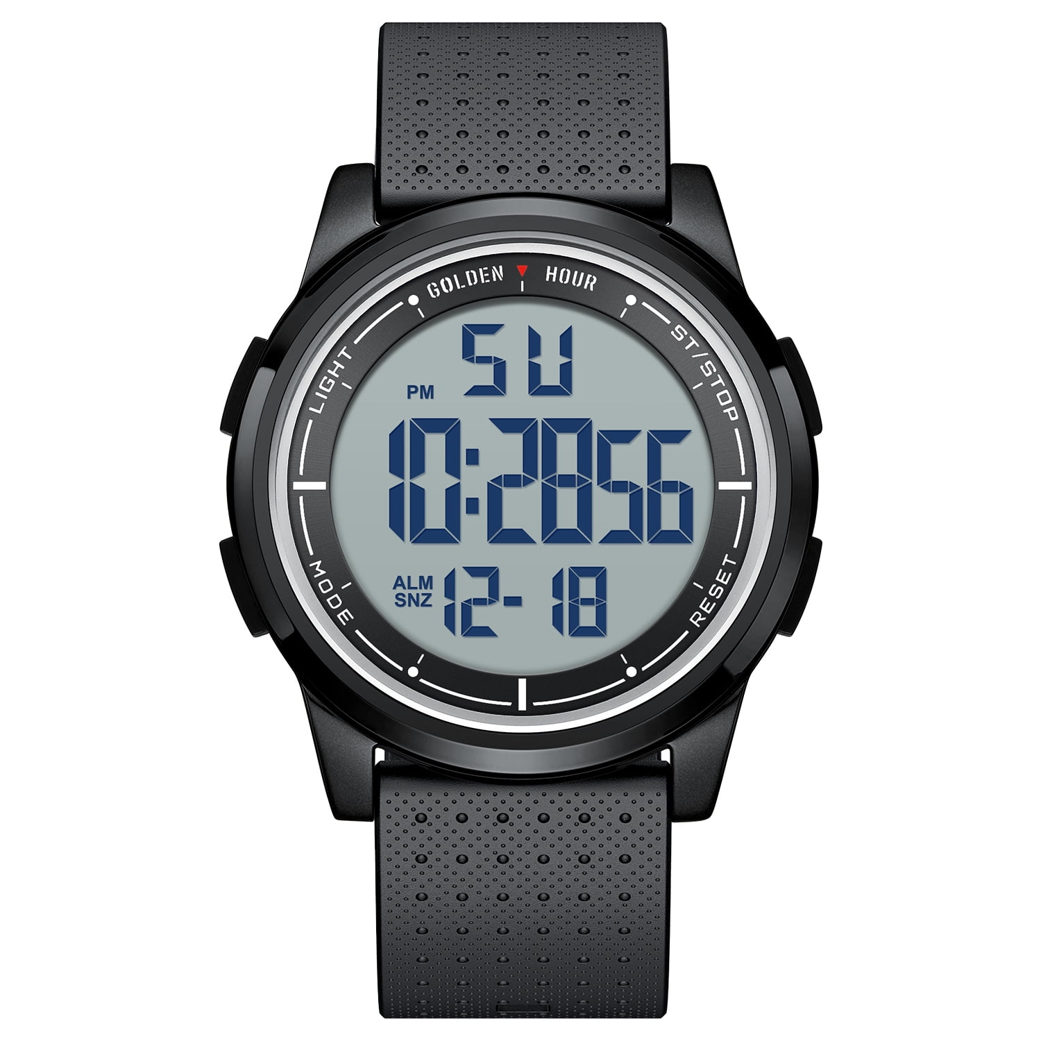 GOLDEN HOUR Ultra-Thin Minimalist Sports Waterproof Digital Watches Men ...