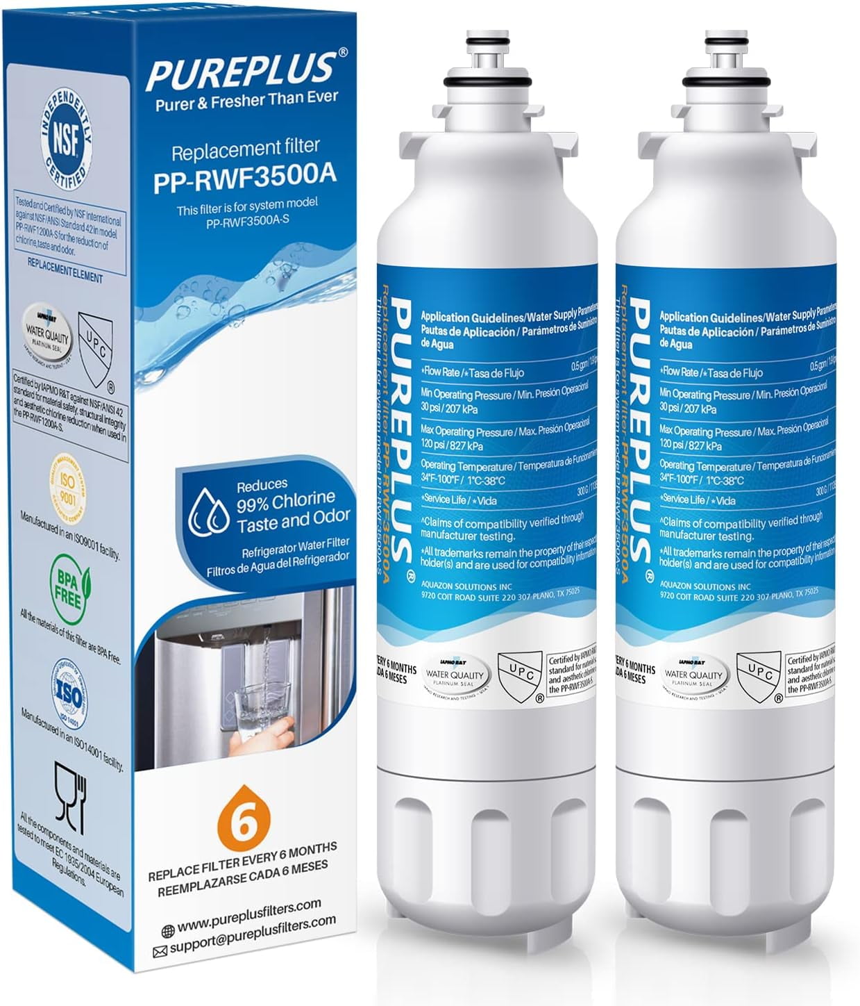 PUREPLUS Replacement for LG LT800P, Kenmore 9490, LSXS26366S ...