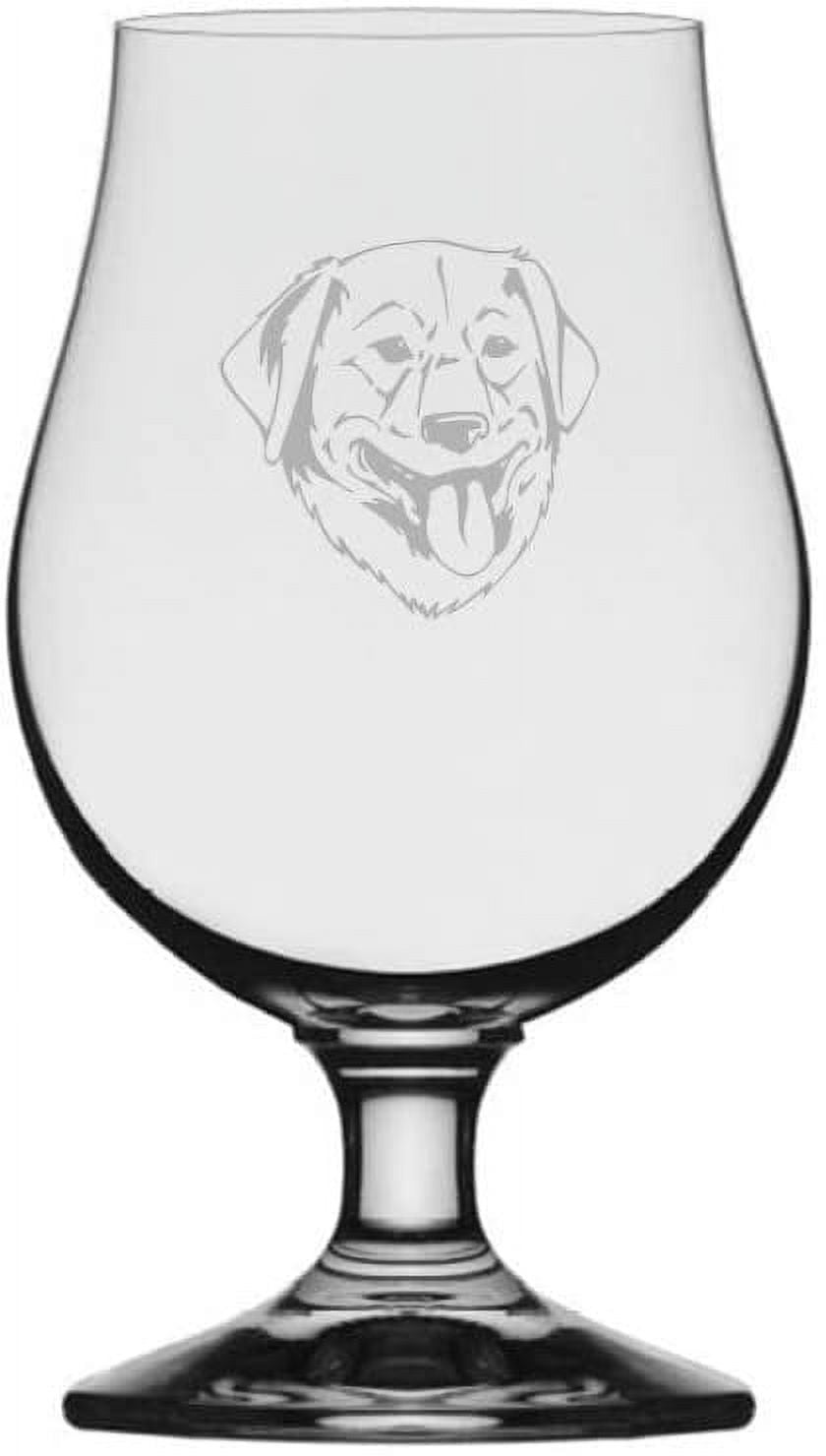 GOLDEN RETRIEVER Dog Themed Etched 13.25oz Iona Beer Glass - Walmart.com