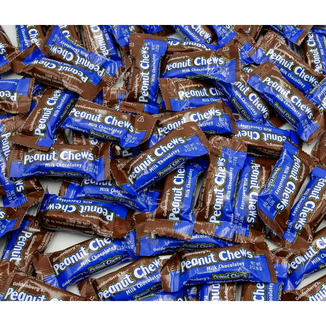 GOLDENBERG'S PEANUT CHEWS Milk Chocolatey 1 lb – Bulk Bag of Candy Bars ...
