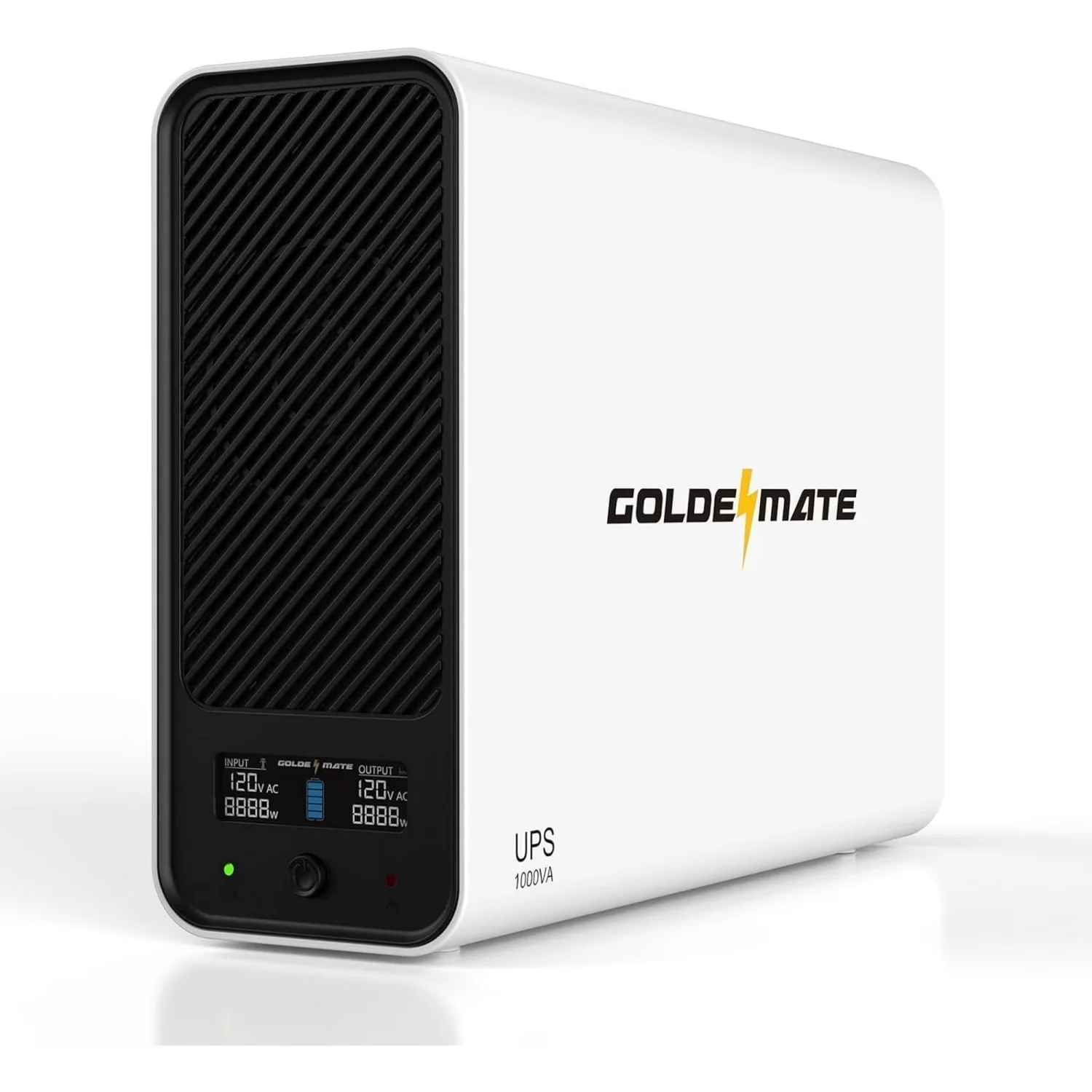 GOLDENMATE 1000VA/600W Lithium UPS Battery Backup & Surge Protector ...