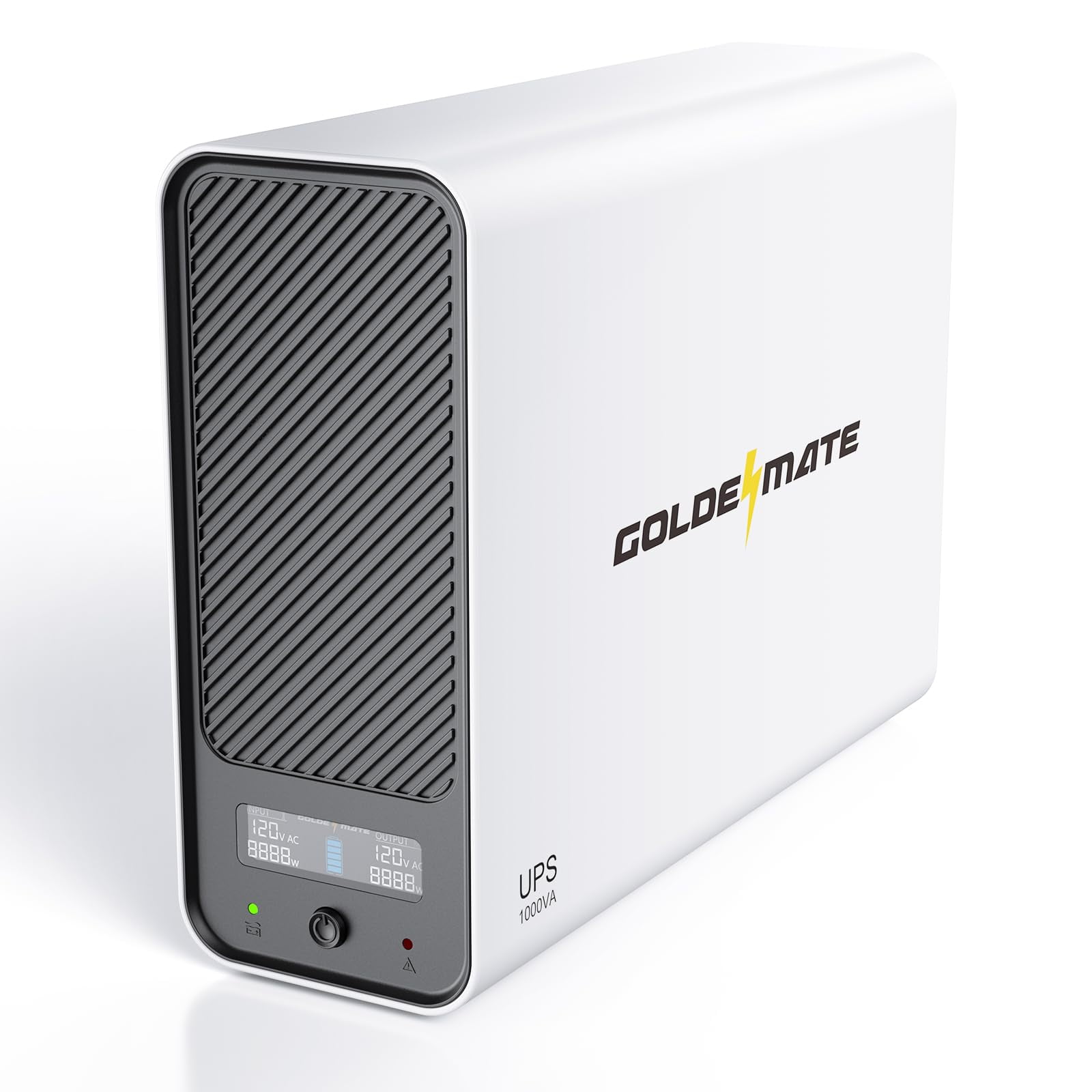 GOLDENMATE UPS 1000VA/800W UPS Battery Backup and Surge Protector, Backup Battery Power Supply ...