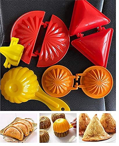 GOLDFINCH Sales Plastic Gujiya Modak Samosa Kachori Making Mould Set ...