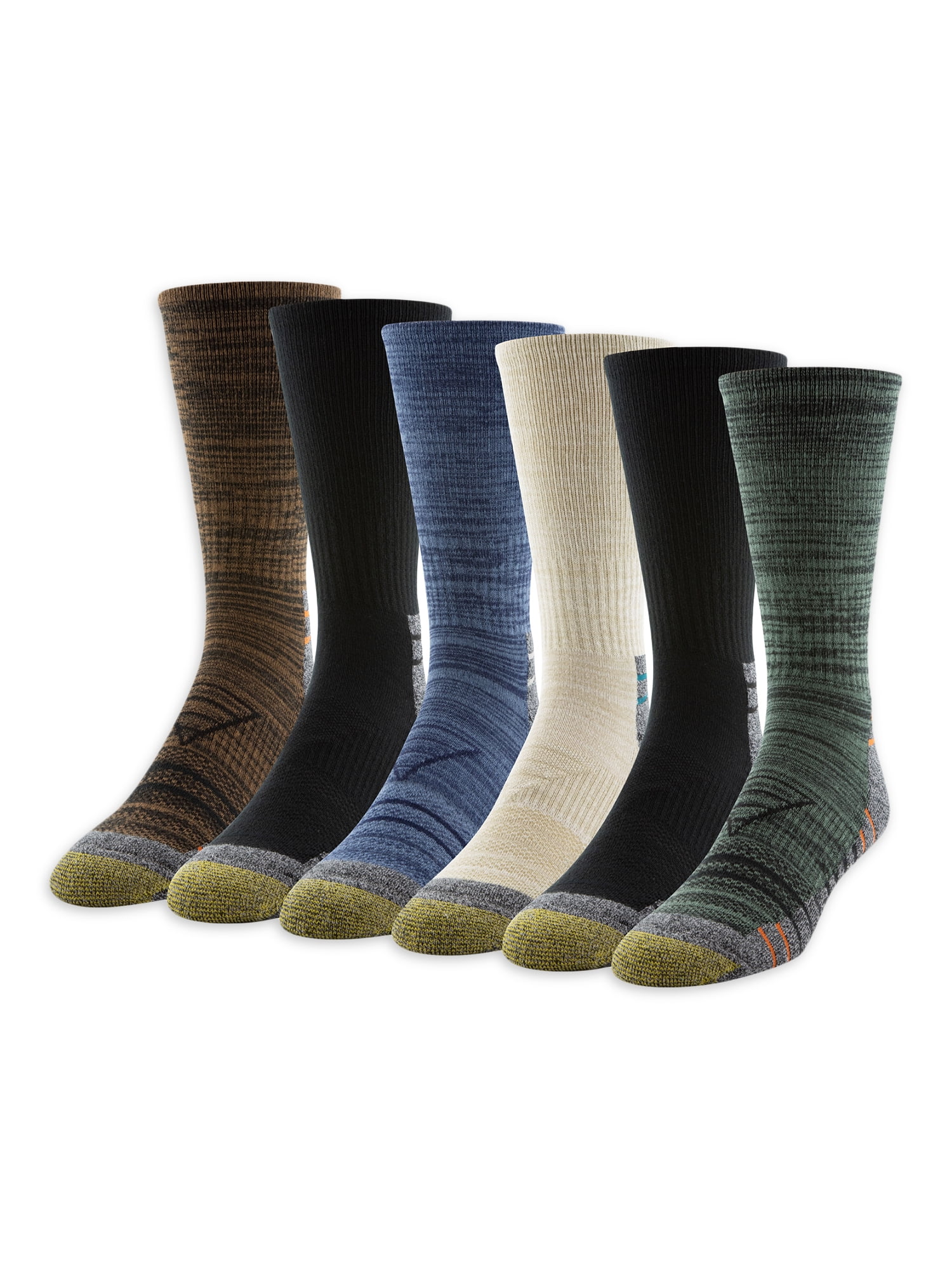 GOLDTOE Edition Men's ProSport Crew Socks, 6-Pack - Walmart.com