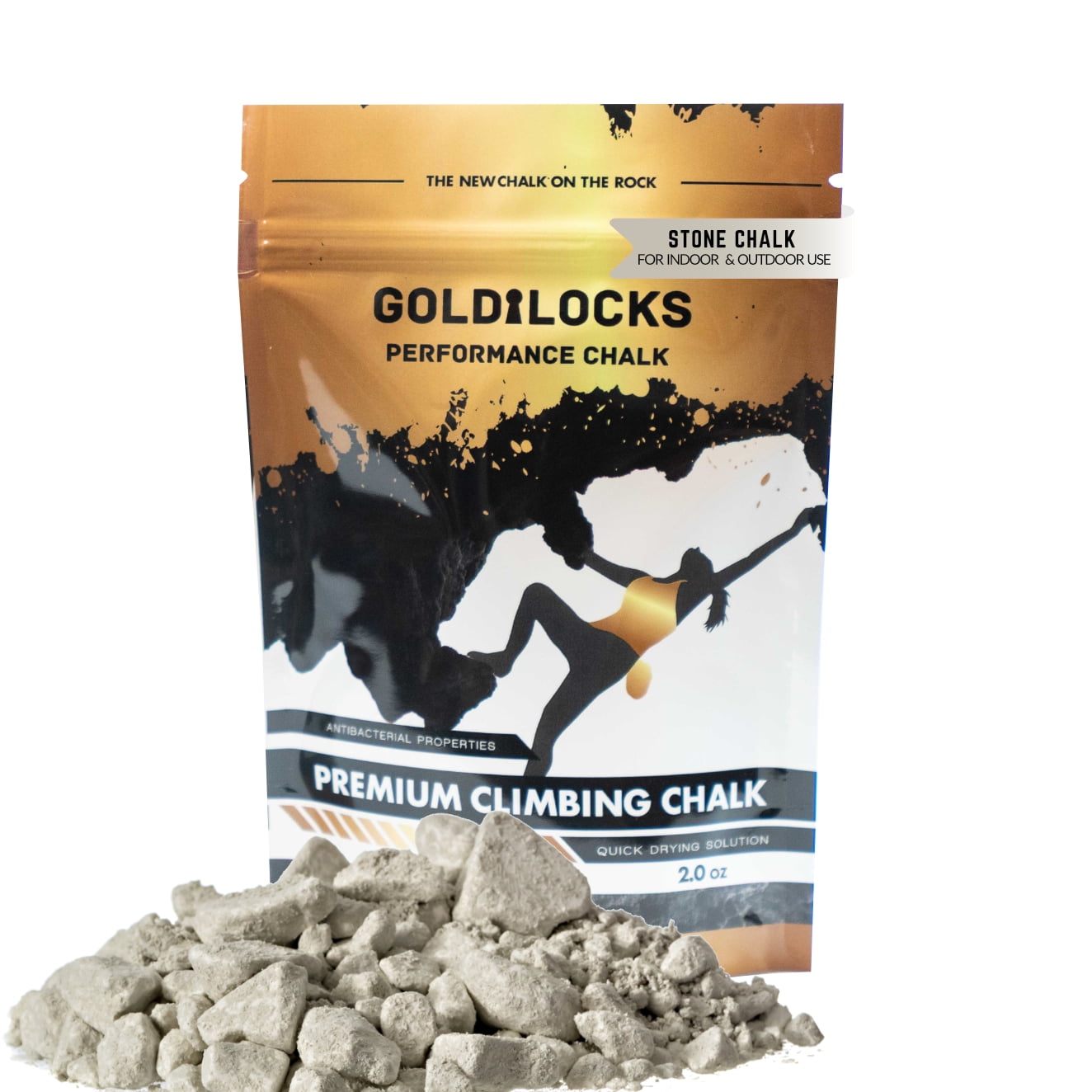 GOLDiLOCKS Chunky Chalk for Rock Climbing, CrossFit, Weight Training ...