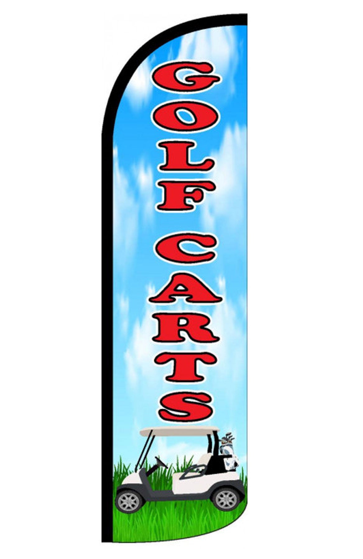 GOLF CARTS Windless Flag (Hardware Not Included) |Advertisement ...