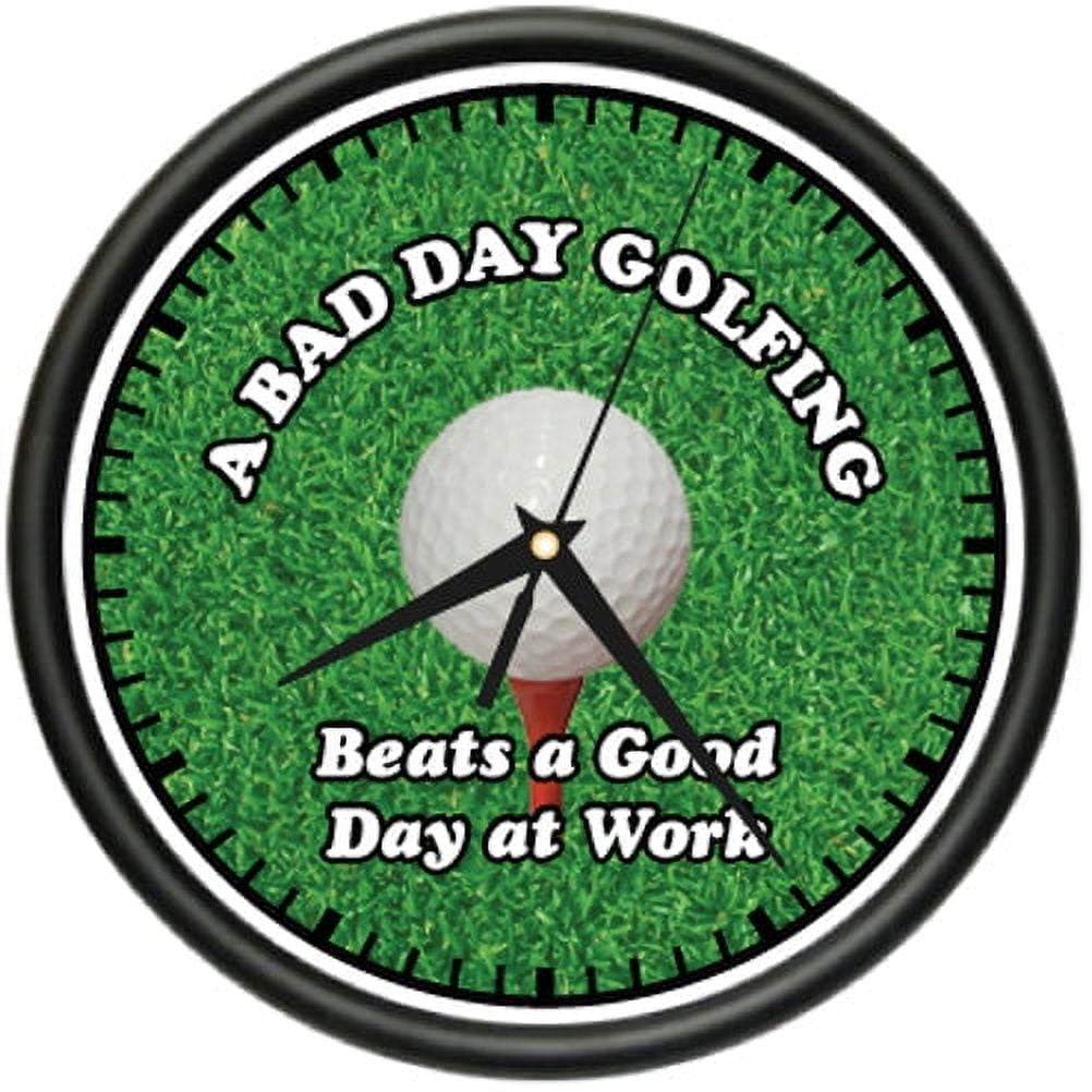 GOLFING 1 Wall Clock golfer golf club hat bag gift - Walmart.com