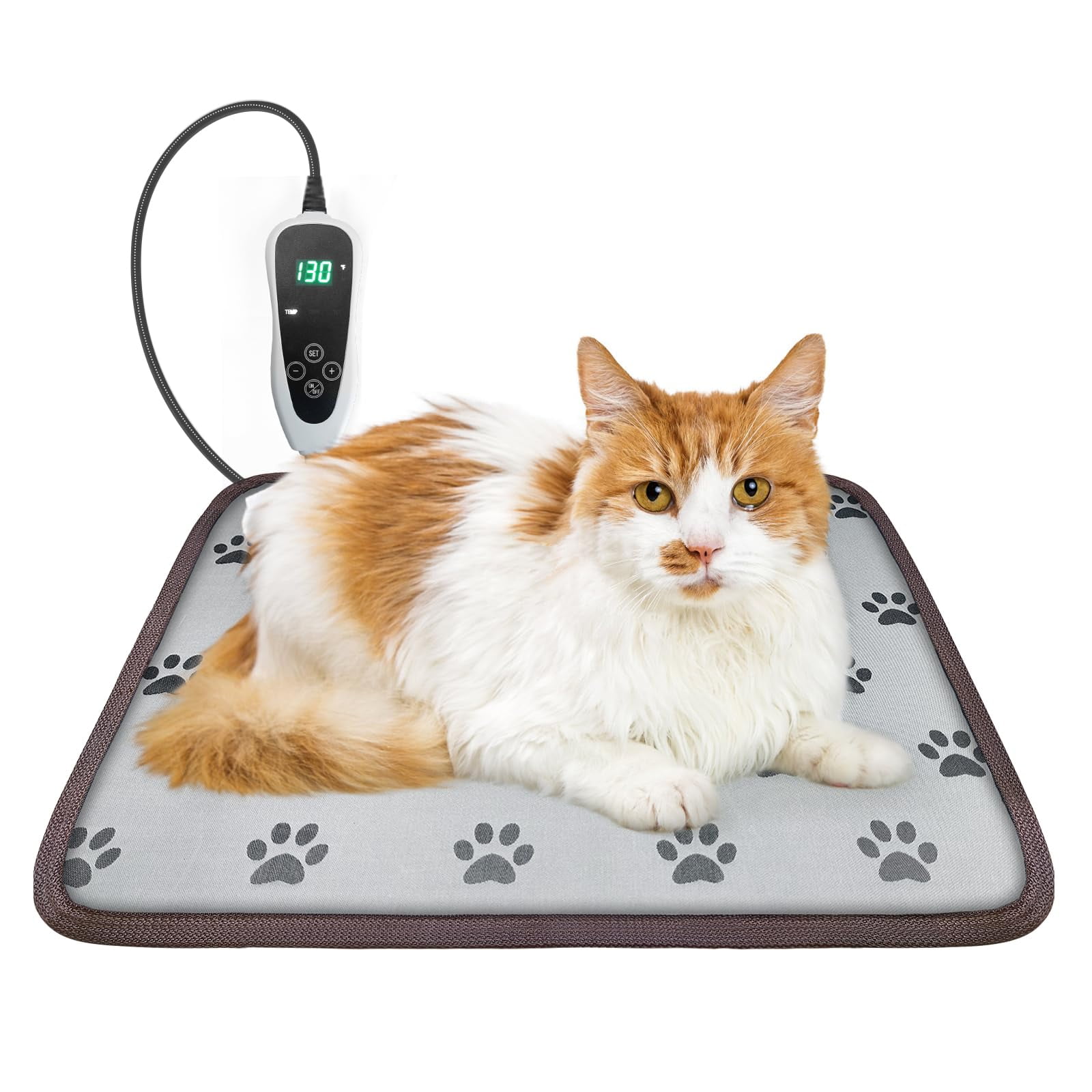 GOLOPET Cat Heating Pad 18x18 in Pet Heating Pad for Cats Waterproof ...