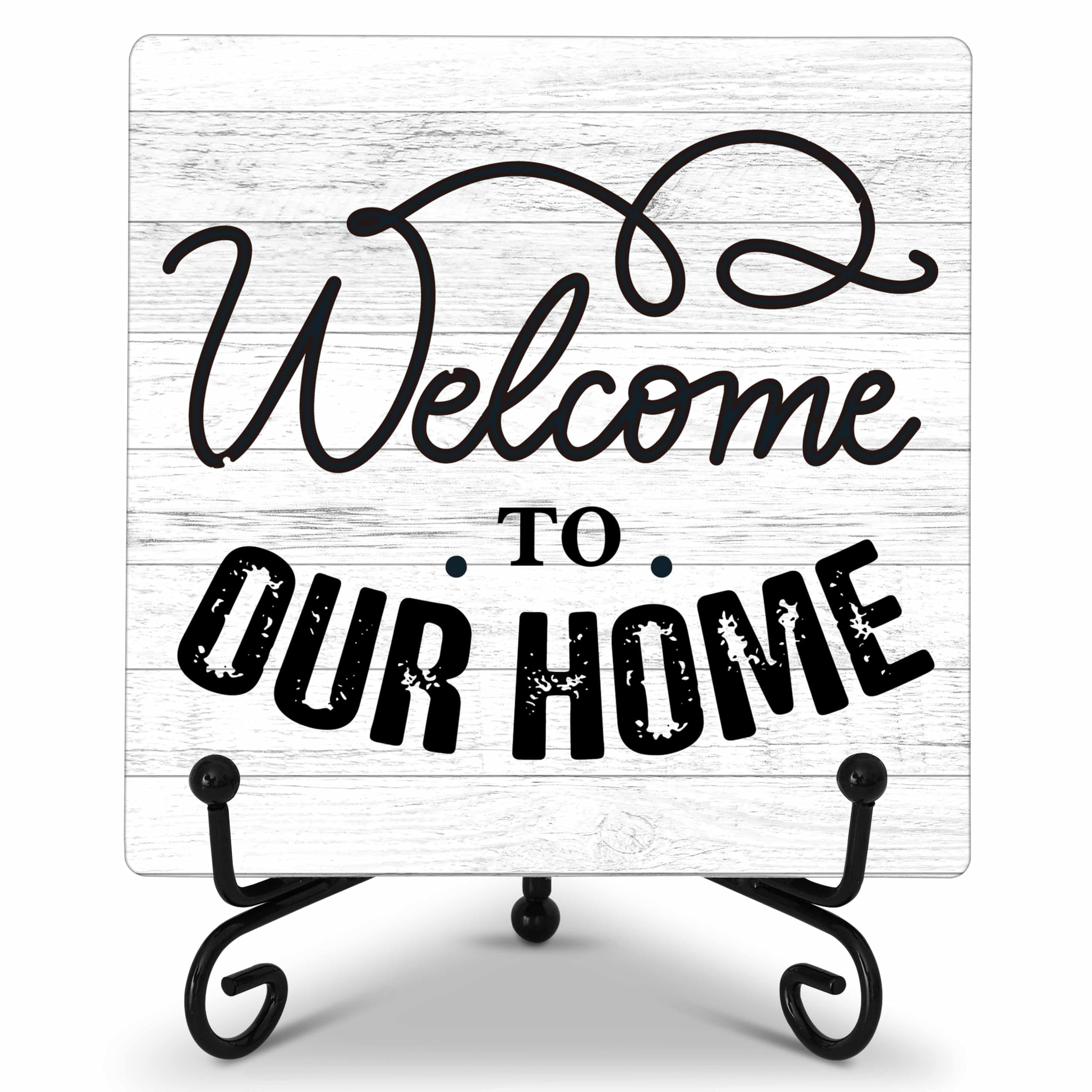 GOLRMC Welcome Home Sign, Welcome to Our Home Sign, Home Kitchen Decor ...