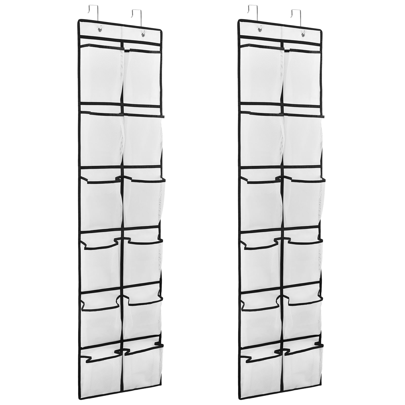 GOMAJI 2PK 12 Large Pockets Over Door Hanging Shoe Organizer C57 - Walmart.com
